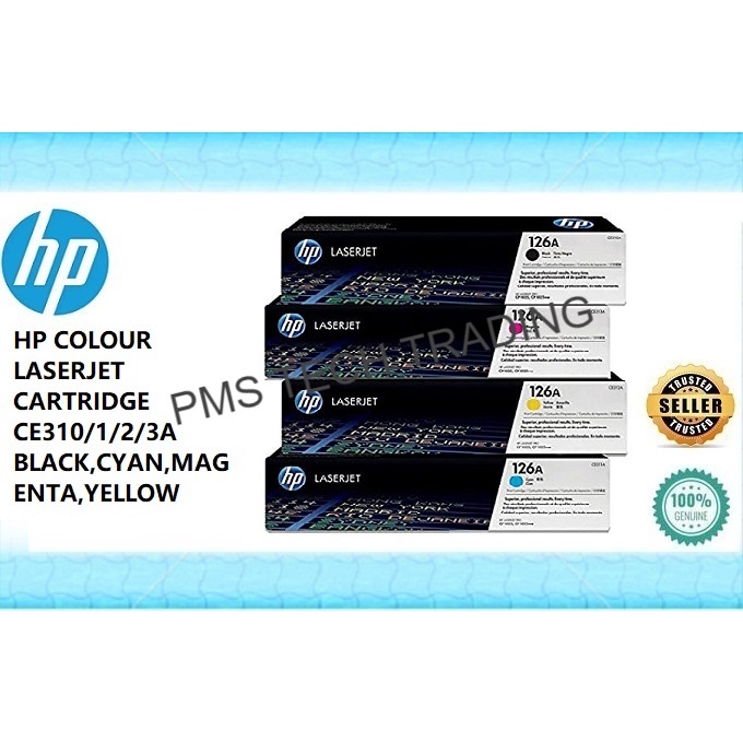HP Original 126A Laserjet Toner Cartridge - CE310A CE311A CE312A CE313A ...