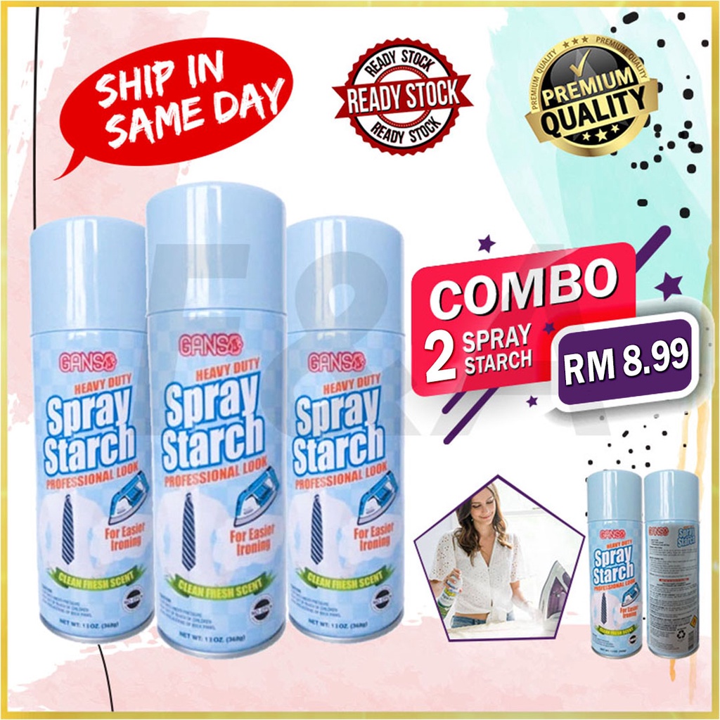 Iron Spray Starch anti wrinkle (Easy to Use) | Shopee Malaysia