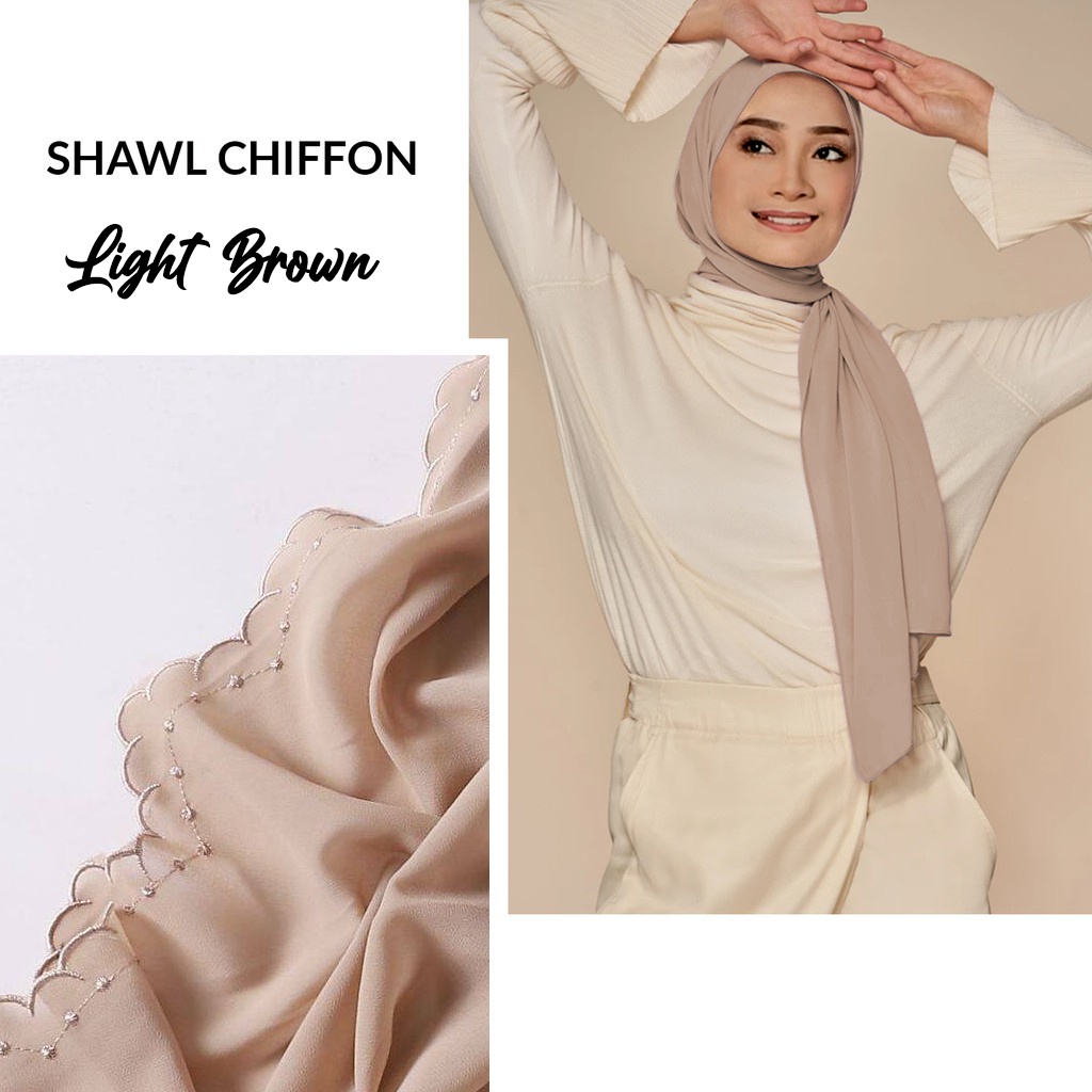 Shawl Chiffon Tudung Shawl Shawl Sulam Embun Viral Shawl Hijab Shawl ...