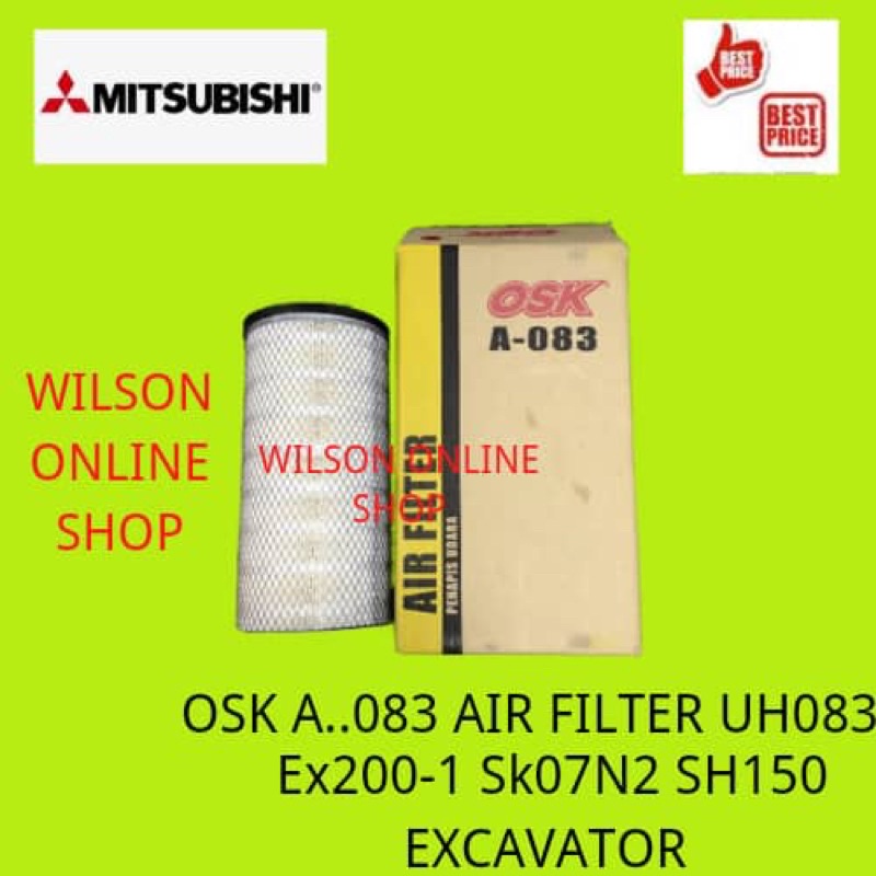 OSK A-083 Air Filter EX200 -1 UH083 SK07N2 UH07-7 SH150 Excavator ...