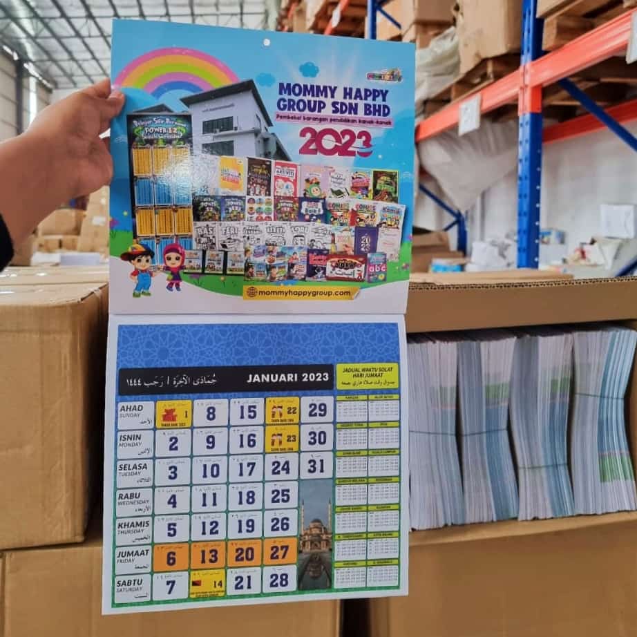 MH Kalendar 2023 | Kalendar Gantung Besar Islamik | Shopee Malaysia