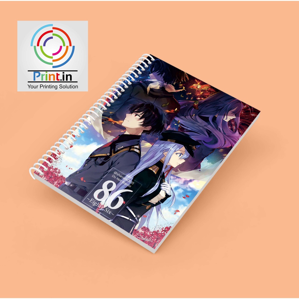 Spiral Notebook Anime 86 Eighty Six Hardcover And Softcover | Shopee ...