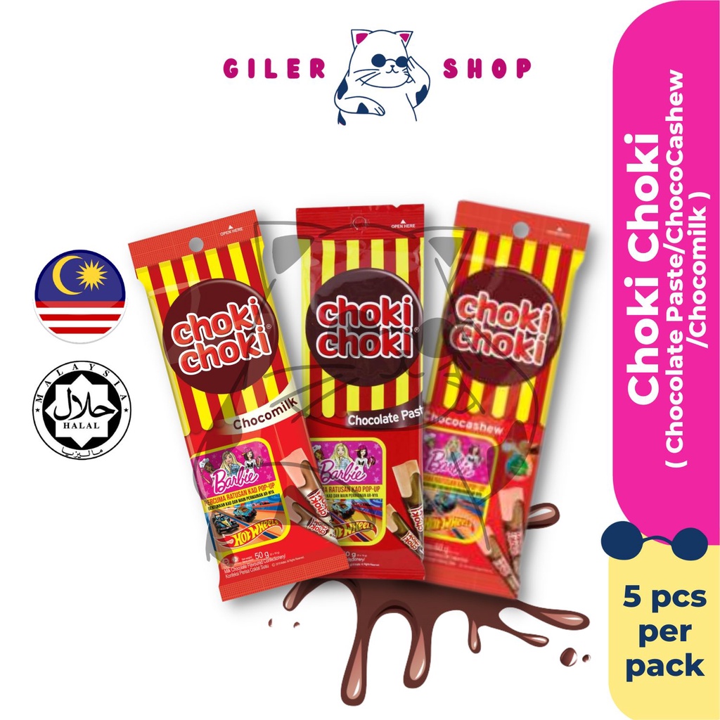 Choki Choki Chocolate Paste 5X10g Chocomilk Chococashew | Shopee Malaysia