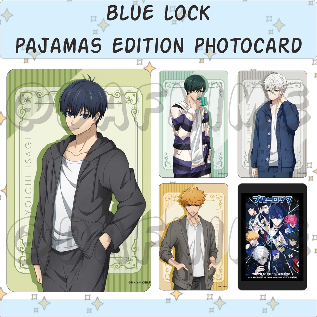 Blue LOCK PAJAMAS EDITION PHOTOCARD ANIME | Shopee Malaysia