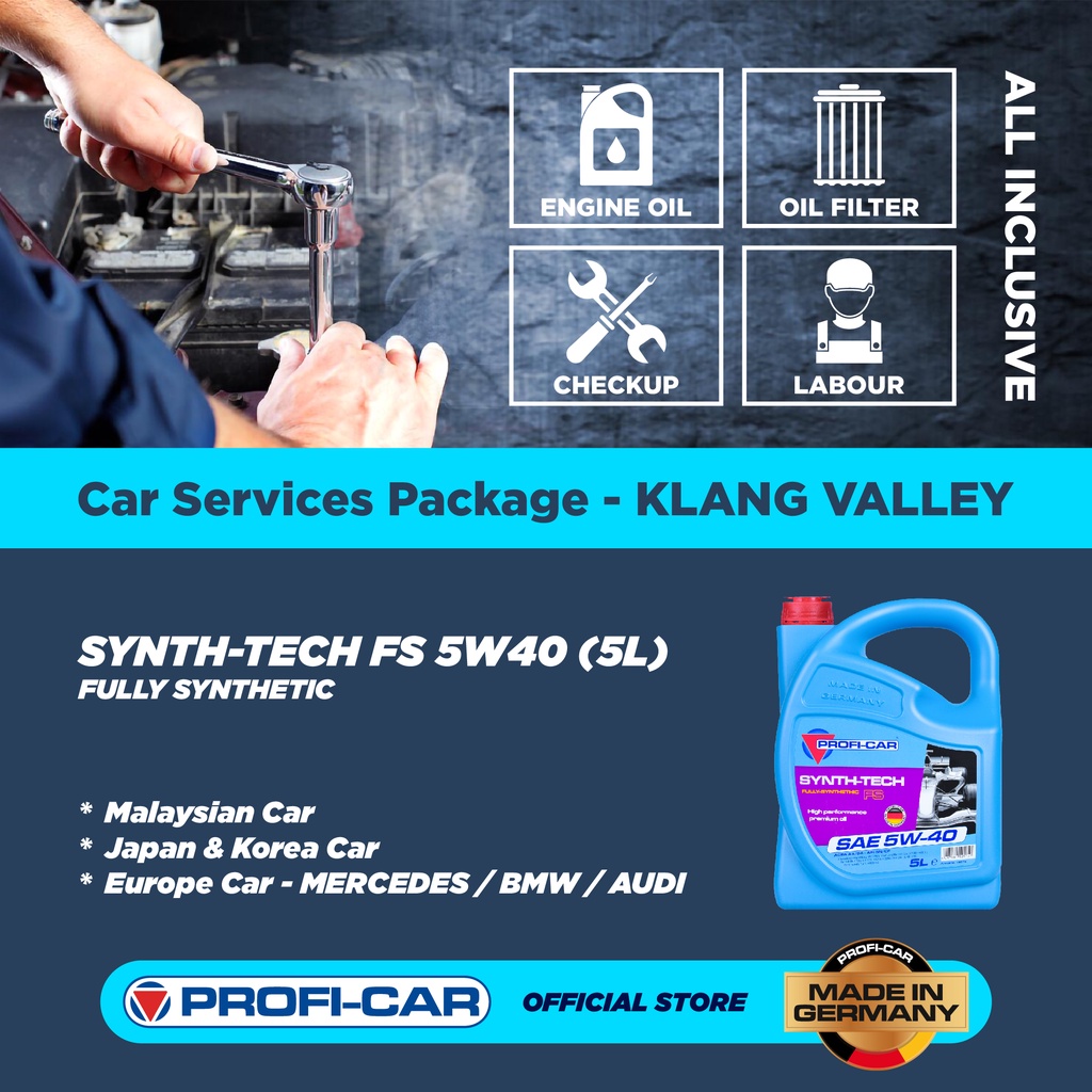 (CAR SERVICE PACKAGE) PROFI-CAR Synth-Tech FS 5W40 Fully Synthetic ...