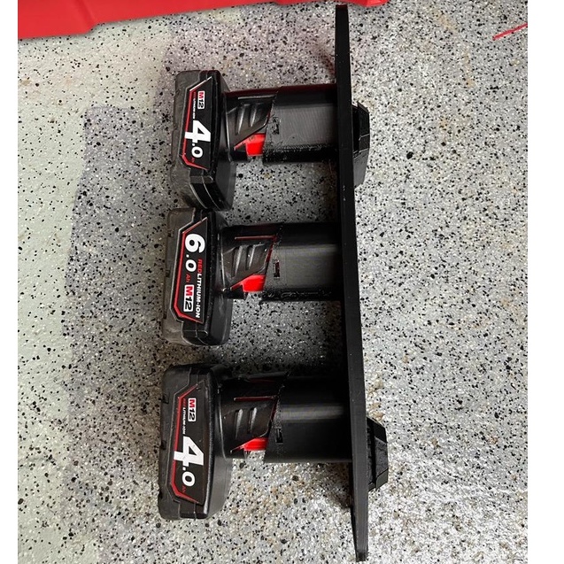 Milwaukee Battery board with packout feet for Milwaukee Packout & wall ...