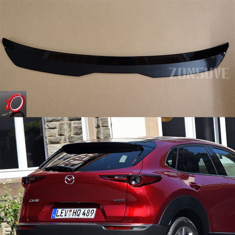 Use For Mazda CX-30 2020 2021 Year Roof Spoiler Carbon Fiber Look ...