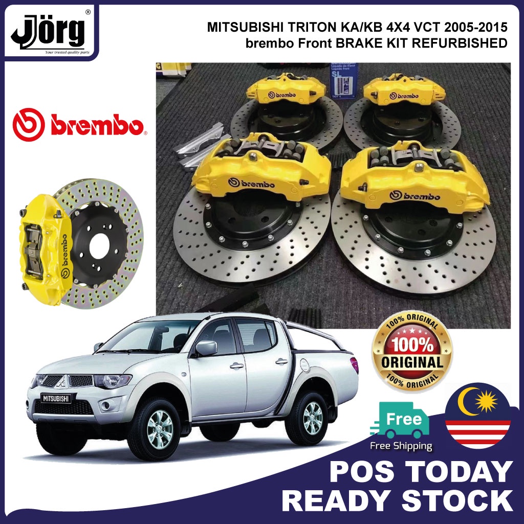 BREMBO 18Z 6Pot 380mm Brake Kit *Front Only* Brake Pad Brake Calipers Refurbished Mitsubishi ...
