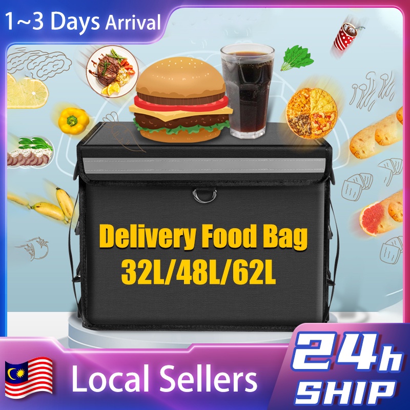 Food Delivery Bag Foodpanda Beg Food Insulation Bag Motorcycle Meal ...