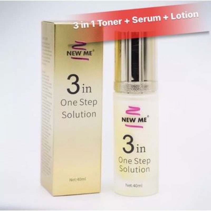 NEW ME 3 IN 1 ONE STEP SOLUTION *双层美白发光水*40ML | Shopee Malaysia