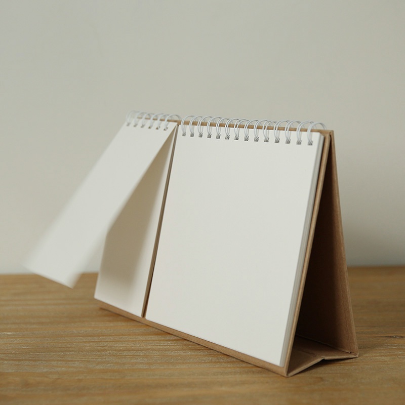 cos hand-painted calendar blank clumsy wooden paper product diy blank ...