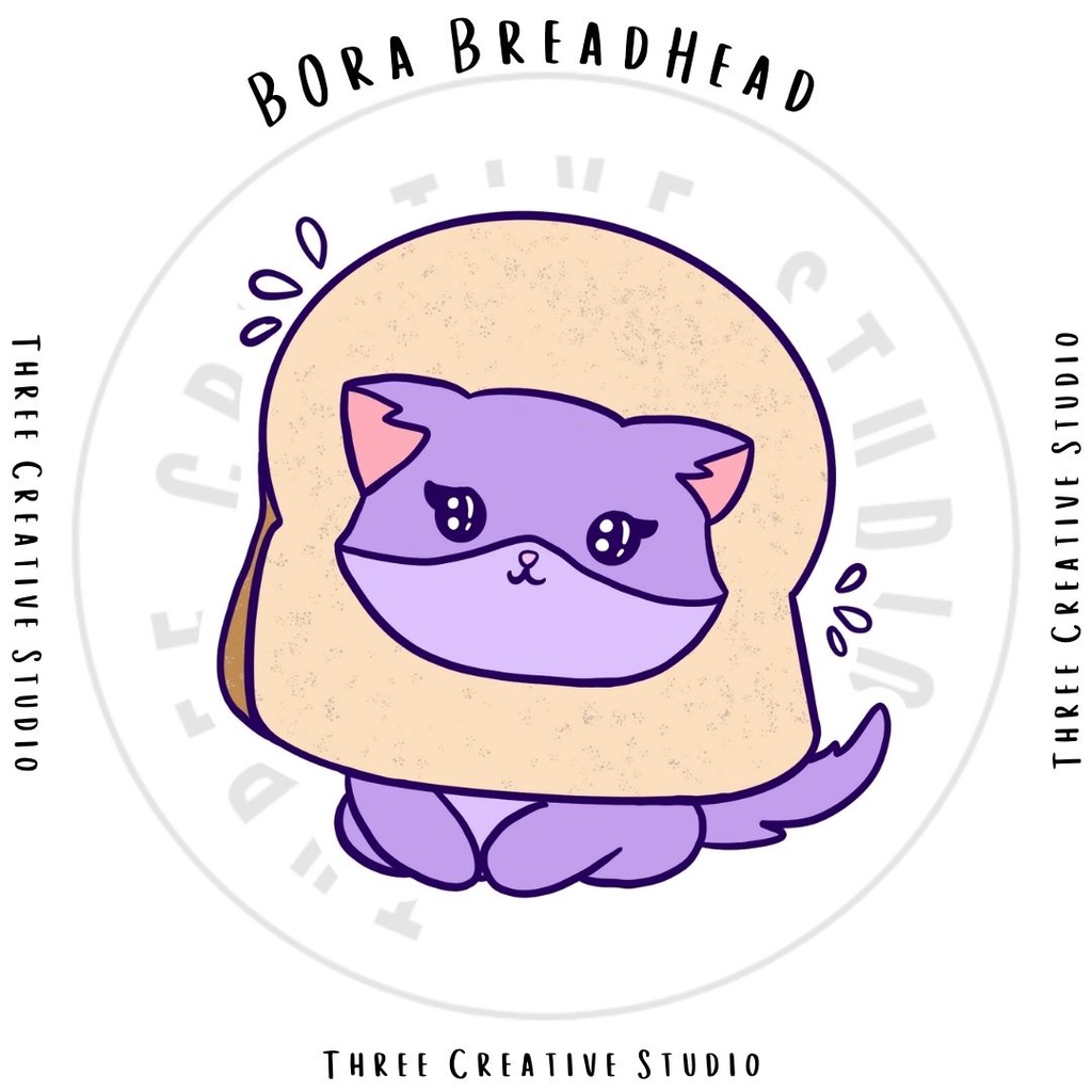 BORA BREADHEAD | Die-cut sticker pack | Journal/Diary Sticker | Cute ...