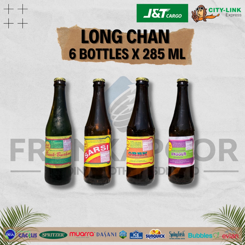 Air Long Chan Original 285ml Air Botol Kaca Legend 5 Perasa Kenangan ...