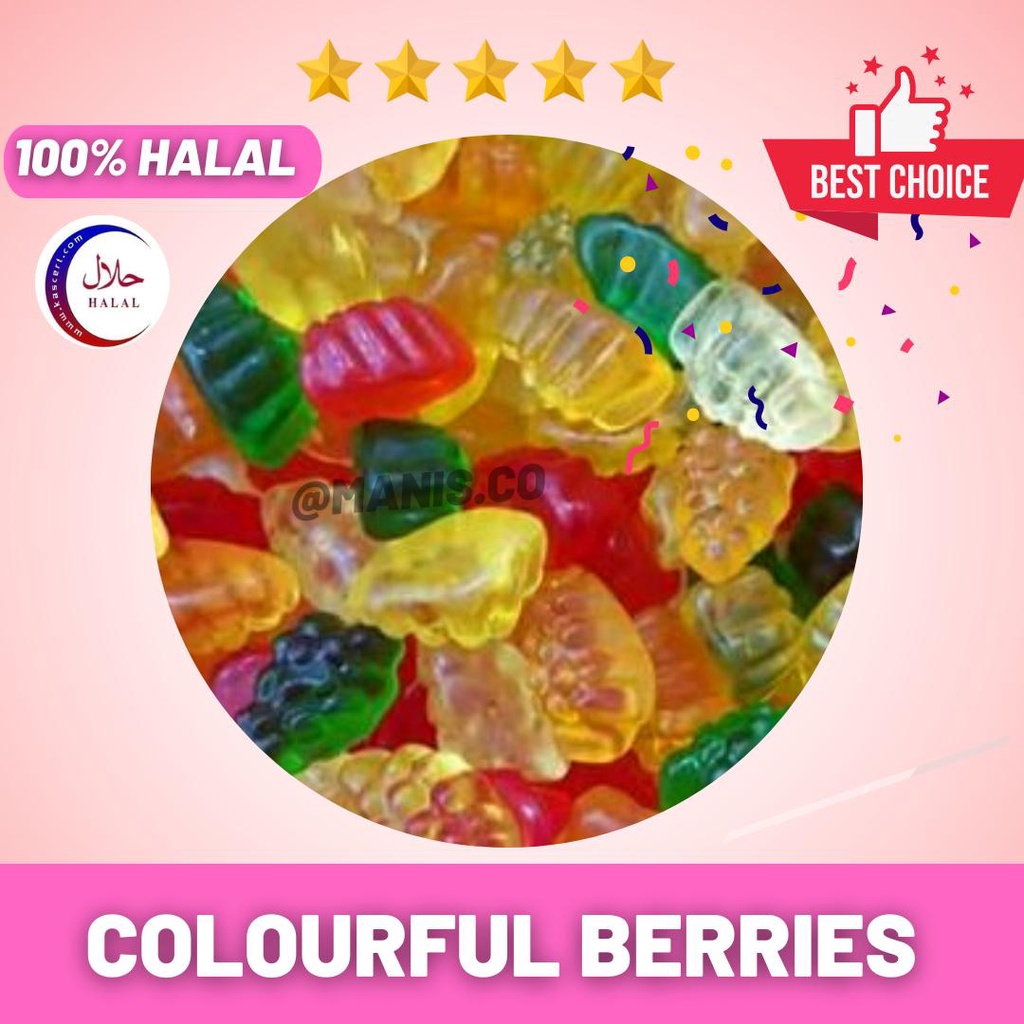 [1Kg] Borong Pack Gummy Turkey Sourbelt Viral Bebeto Haribo Halal ...