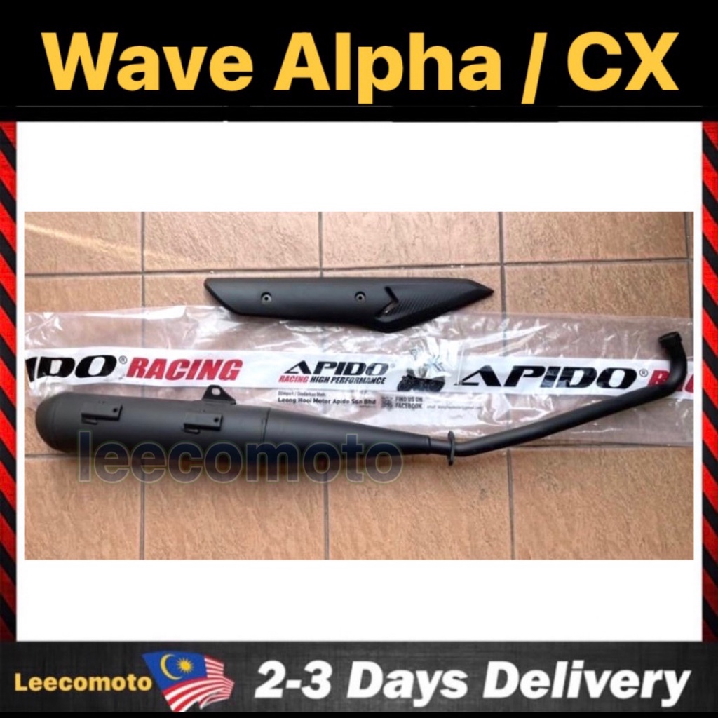 HONDA WAVE ALPHA 110 CX 110 standard RACING EXHAUST EKZOS EXZOS APIDO ...