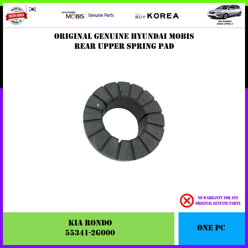 Kia Rondo Genuine Hyundai Mobis Rear Spring Pad 1pc (Upper 55341-2G000 ...