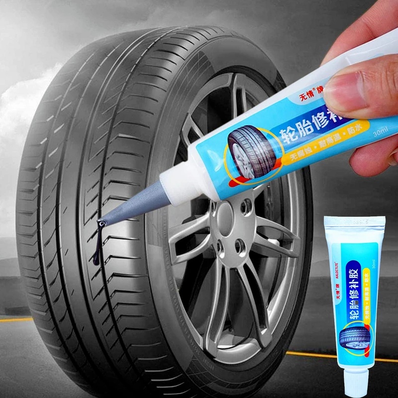 Tire Repair Glue Liquid Strong Rubber Glues Black Soft Rubber Wear-resistant Non-corrosive ...