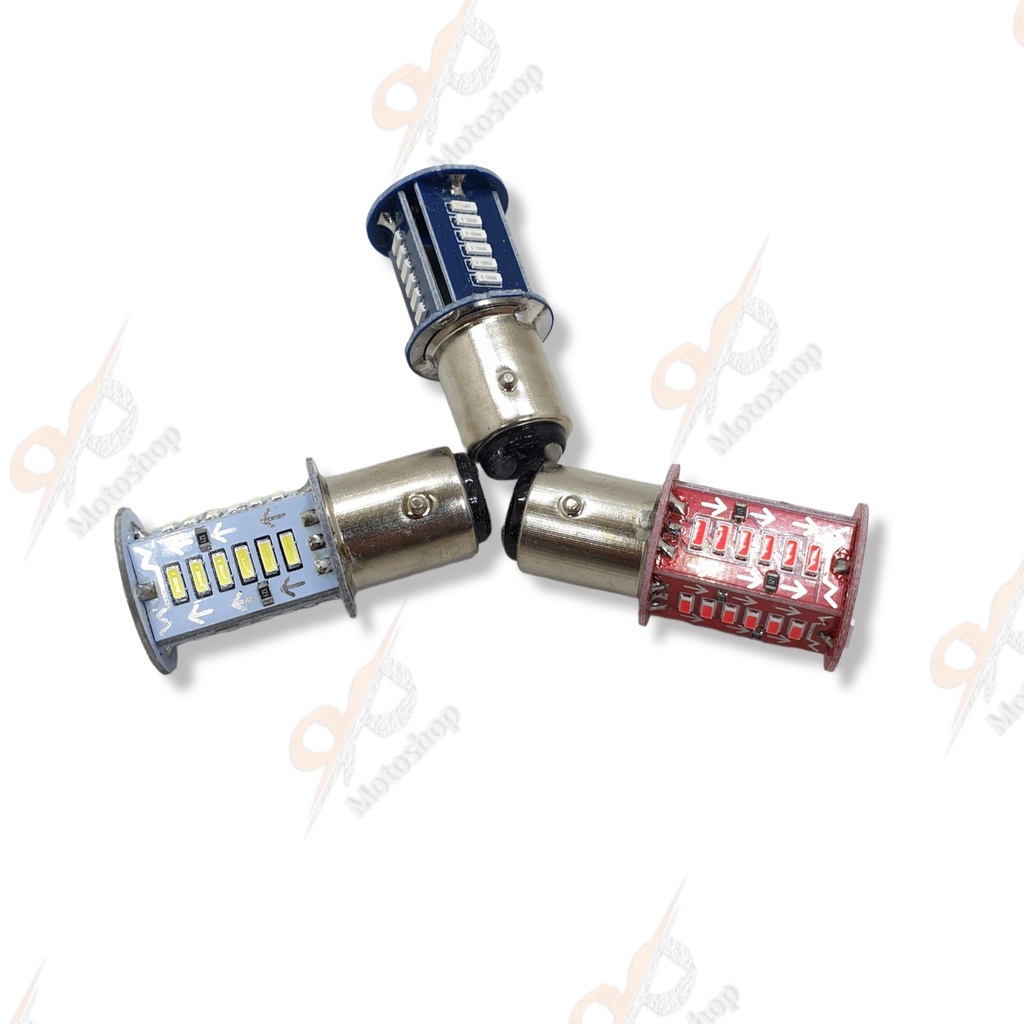 MATA Motorcycle Brake Stop Light Bulb 30 Led Running Flashing Flash 12V ...
