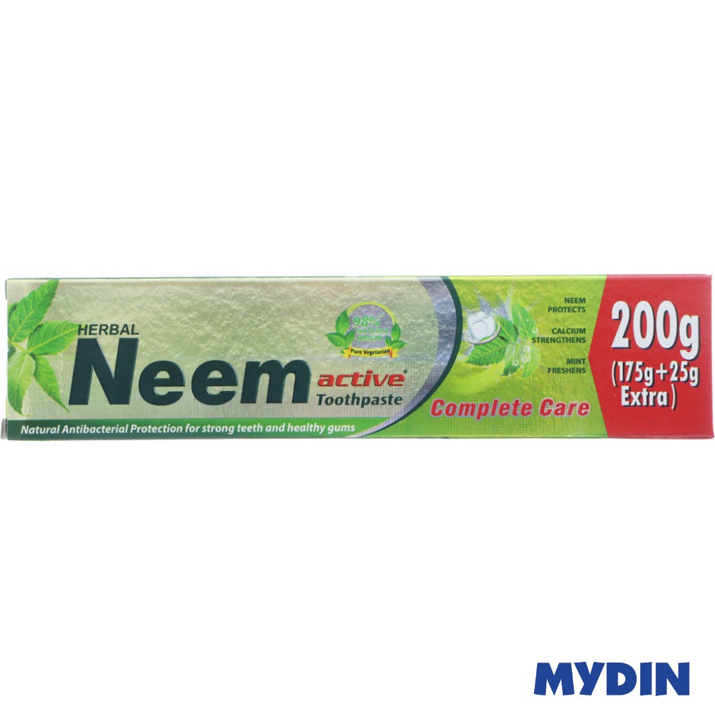 Herbal Neem Active Toothpaste Complete Care 200g ( 175g+25g) | Shopee ...