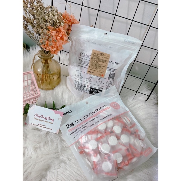 Miniso COMPRESSED MASK PACK OF 100 TABLETS | Shopee Malaysia
