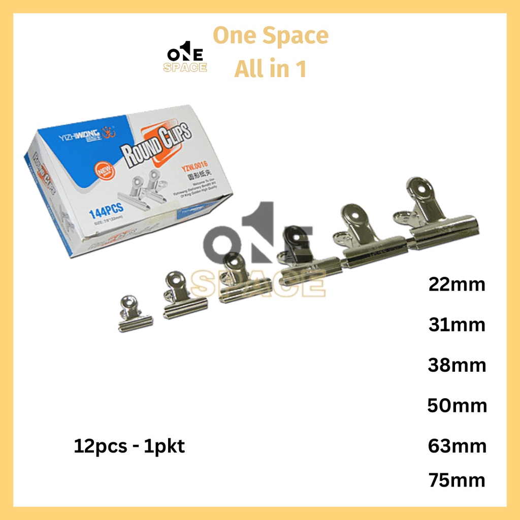 YZW Round Clips / Spring Clip ( 22mm / 31mm / 38mm / 50mm / 63mm) | Shopee Malaysia