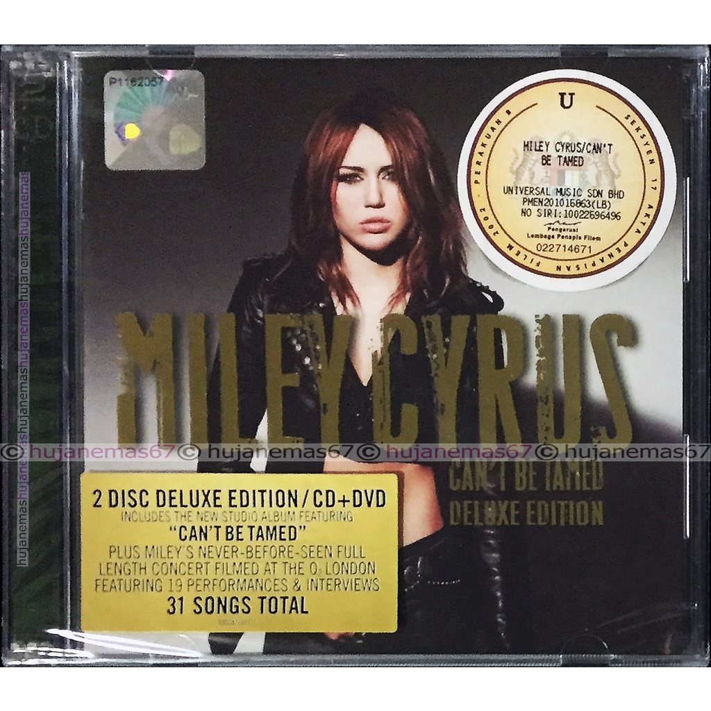 MILEY CYRUS - Can't Be Tamed 2010 UNIVERSAL MUSIC DELUXE EDITION CD ...