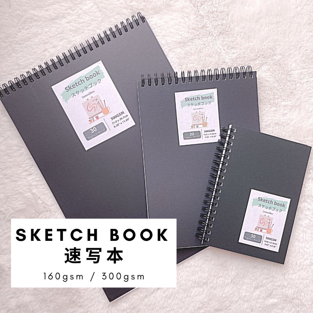 Sketch Book 160/300GSM | 素写本加厚画画 Art Marker Pen Sketchbook Drawing Book ...