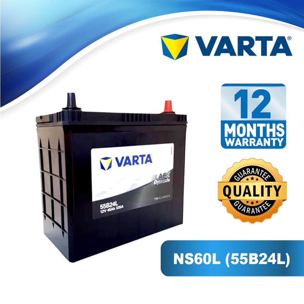 Varta/Delkor/Voltex NS60L 55B24L MF Car Battery for Toyota Sienta ...