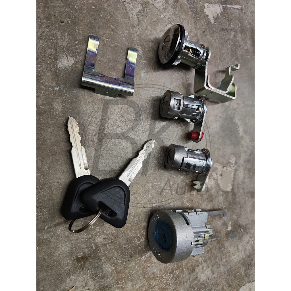 (OEM QUALITY) PROTON WIRA SEDAN AEROBACK KEY LOCK SET / DOOR KEY SET ...