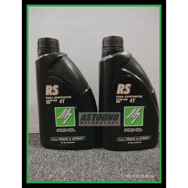 M7 RS Fully Synthetic Engine oil 4T 15W50 - 2 Liters | Shopee Malaysia
