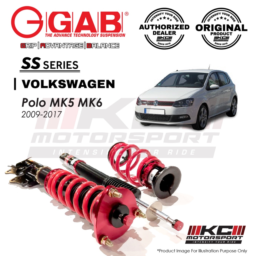 Volkswagen Polo MK5 MK6 2009-2017 - GAB SS Series Fully Adjustable ...