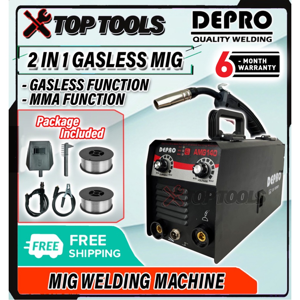 DEPRO / DSV 2 in 1 Gasless MIG Welding Machine / MMA Welding Machine 6 ...