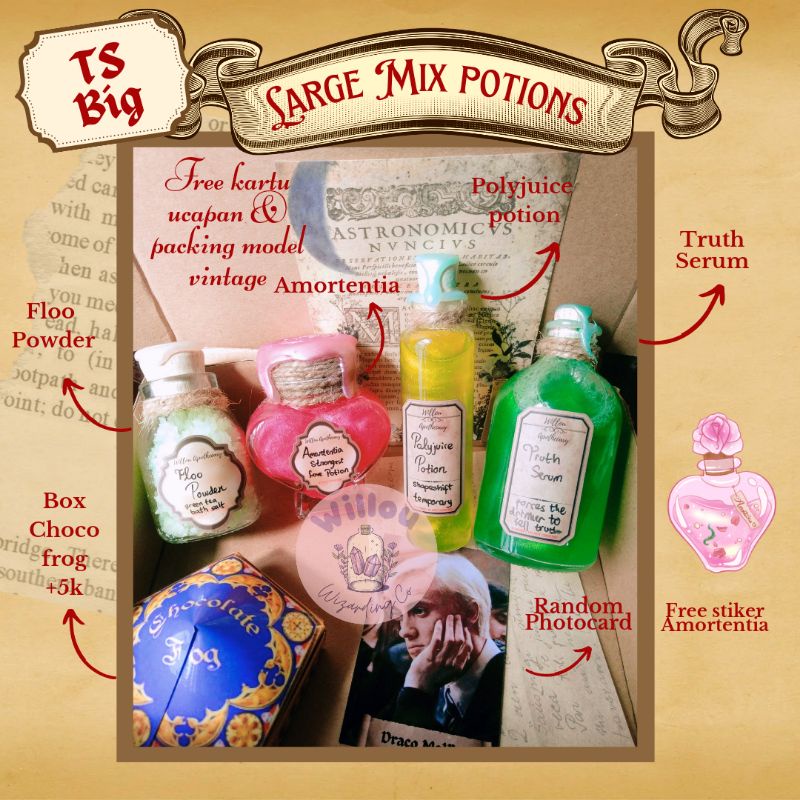 Harry Potter Kit Harry Potter POTIONS Magic POTIONS Fankit LARGE MIX ...
