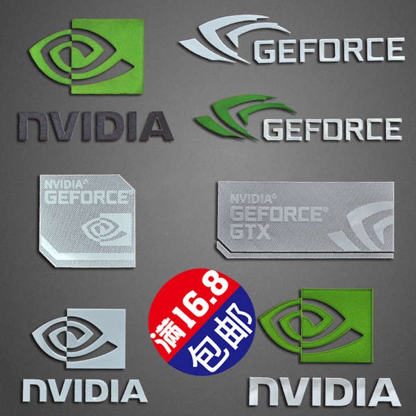New NVIDIA Metal Sticker GeForce GTX RTX Mobile Phone Laptop Computer ...