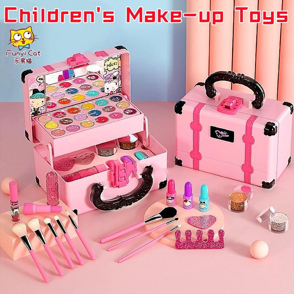 【Funyi丨Ready Stock】 Kids Makeup Set Girl‘s Toys Pretend Play Early ...