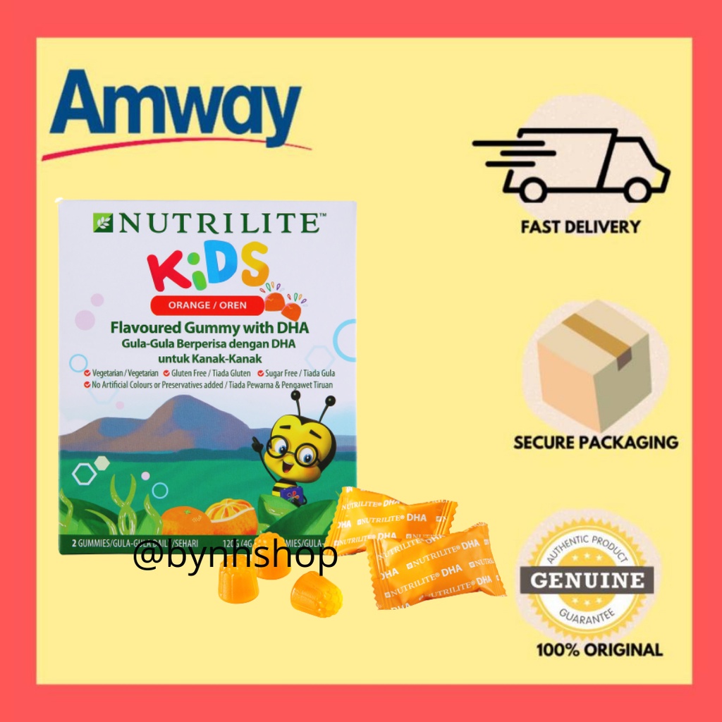 [READY STOCK] Nutrilite Kids Orange Flavoured Gummy With DHA ORIGINAL ...