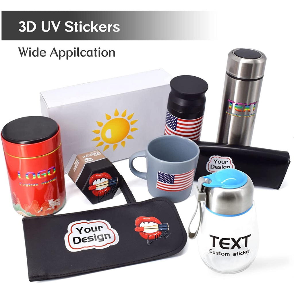 UV DTF Sticker Label/Hybrid UV Label | Shopee Malaysia