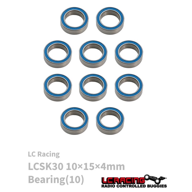 LC Racing LCSK30 Rubber Sealed Bearing (10 X 15 X 4mm) (10pcs) | Shopee ...