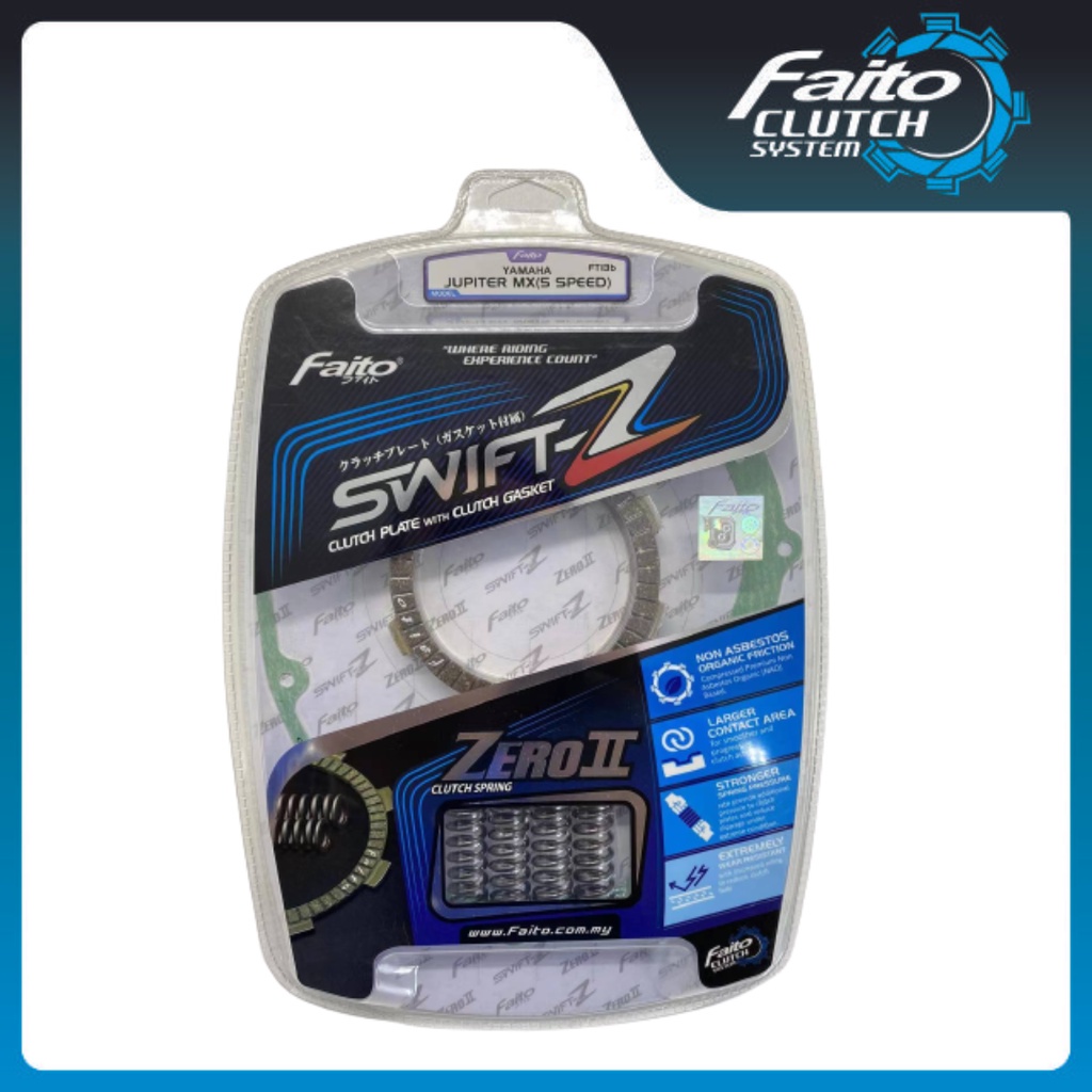 Jupiter MX 5-Speed Clutch Lining SWIFT-Z ZERO II FAITO | Shopee Malaysia