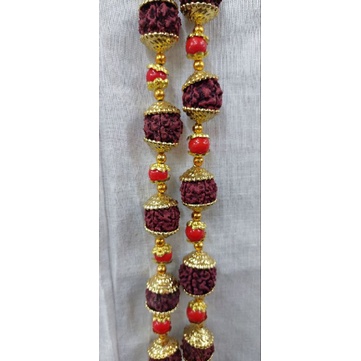 Rudraksha with Pavalam Malai Mala For Statue / Photo Frame | Shopee ...