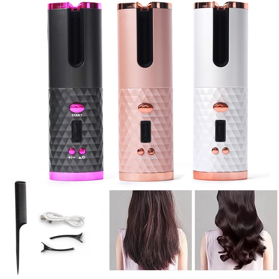 Auto Hair Curler roller Wireless Hair Curler iron Curly hair iron hair ...