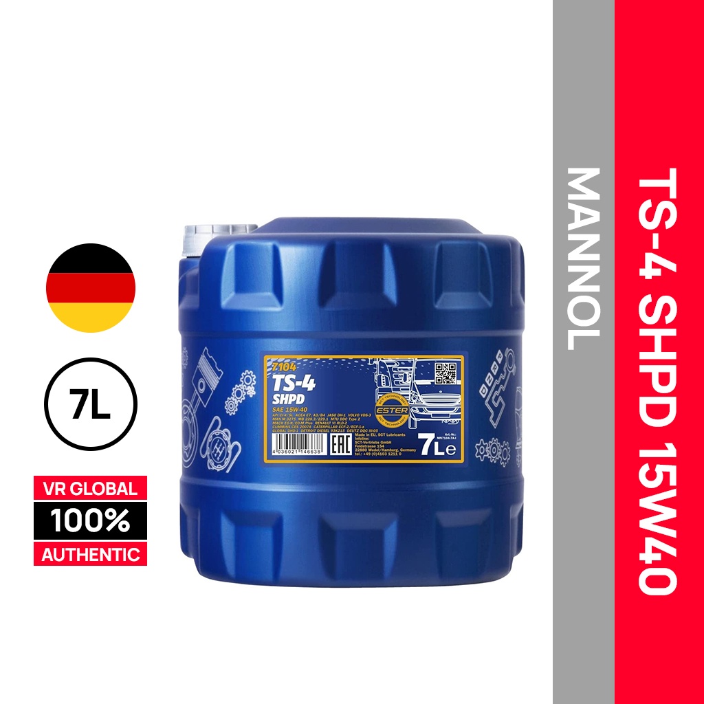 MANNOL TS-4 SHPD 15W40 EXTRA (7104) 7L / DIESEL EXTRA 10W40 (7504) 7L ...