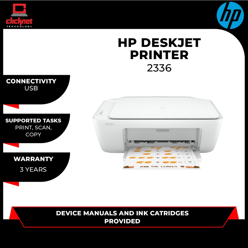 HP DeskJet Ink Advantage 2336 All-in-One Printer ( FREE STARTER INK ...