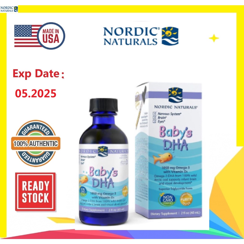 Nordic Naturals Baby DHA 2 fl oz (60ml) | Shopee Malaysia