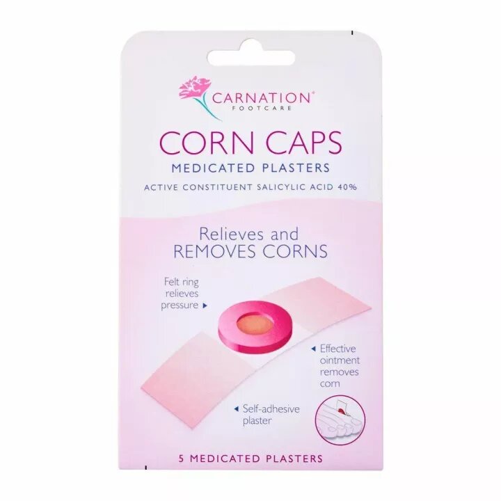 Carnation Footcare Corn Caps Medicated Plasters (5s) | Shopee Malaysia