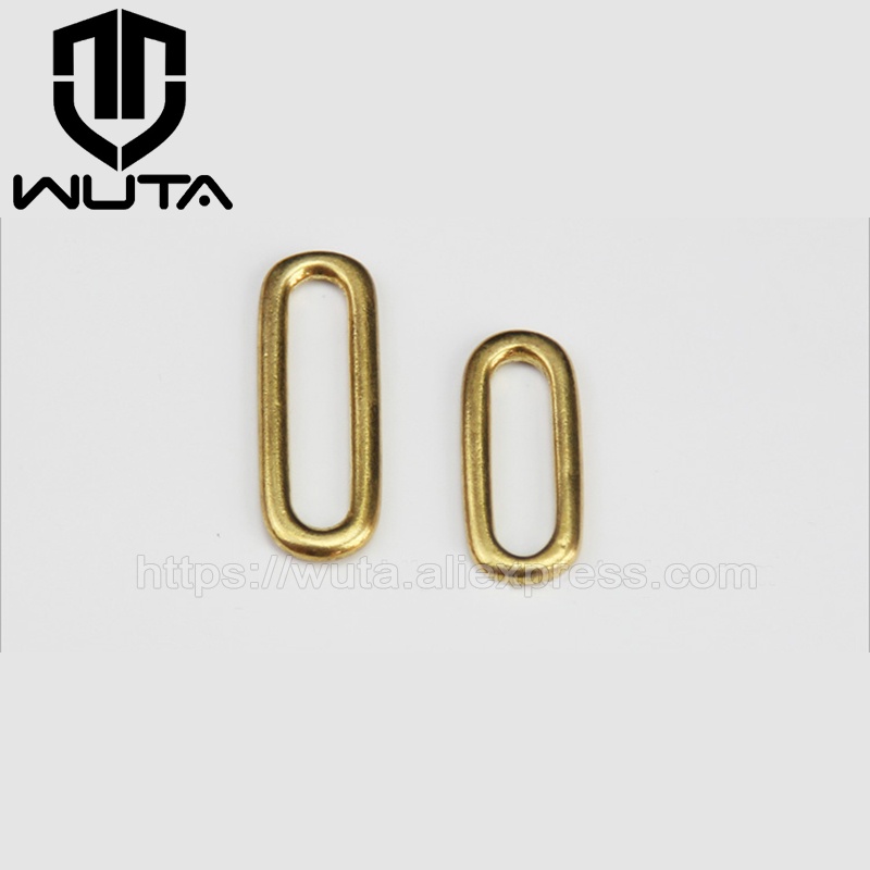 WUTA Solid Brass Rectangle Buckle Loop Square Ring (10 Pcs) | Shopee ...