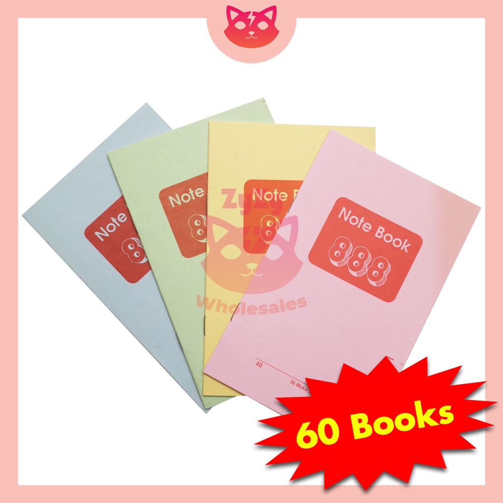 60 Books Notebook 888 Economy Pocket Book Buku Nota 888 (10.2cm x 16cm ...