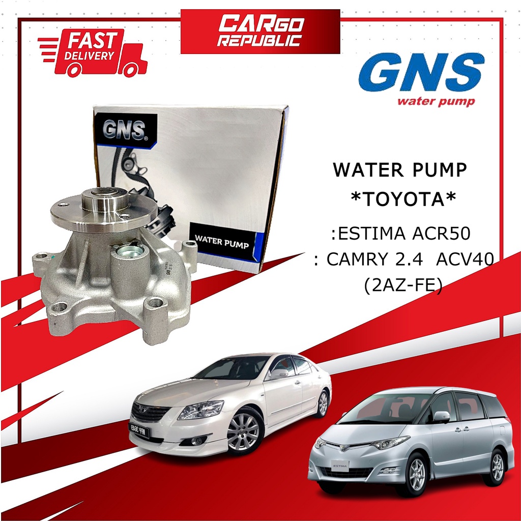 GNS Water Pump Toyota Estima ACR50 Camry 2.4 ACV40 (2AZ-FE) Quality ...
