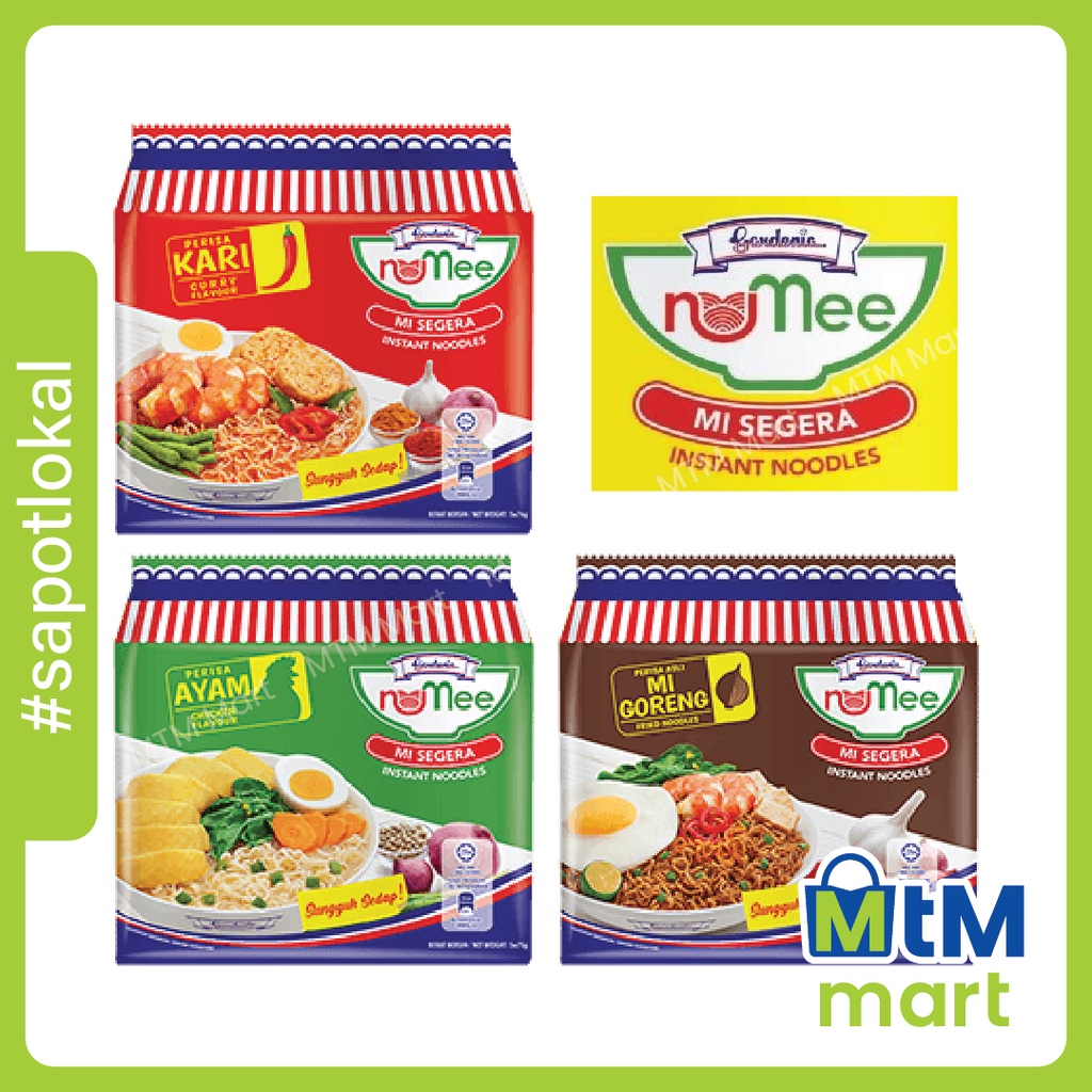 GARDENIA Numee Instant Noodles (5's) - 3 Flavours [MTM Mart] | Shopee ...