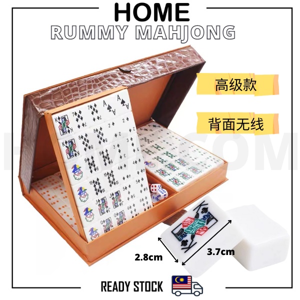 HOME Rummy Mahjong Set CNY Poker Mahjong Malaysia Mahjong Lami Mahjong ...